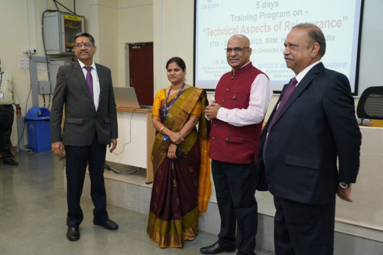 Our First International Training Program on Technical Aspects – IIRM ...